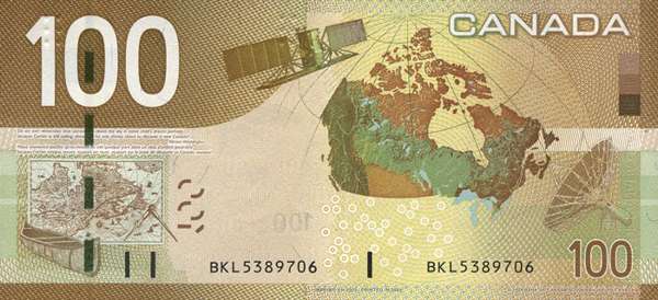 World Banknotes: Canada P105 100 Dollars